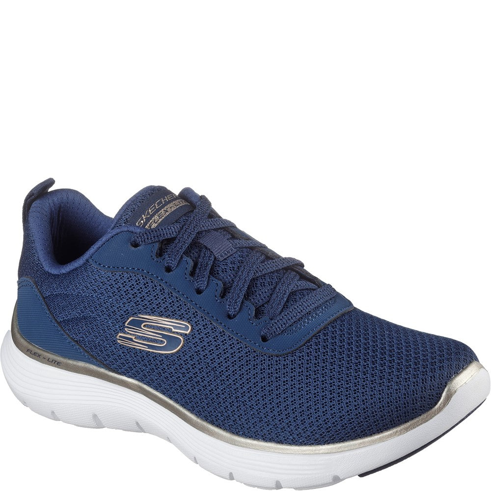 Womens Skechers Flex Appeal 5.0 Uptake Trainers Navy – Brantano