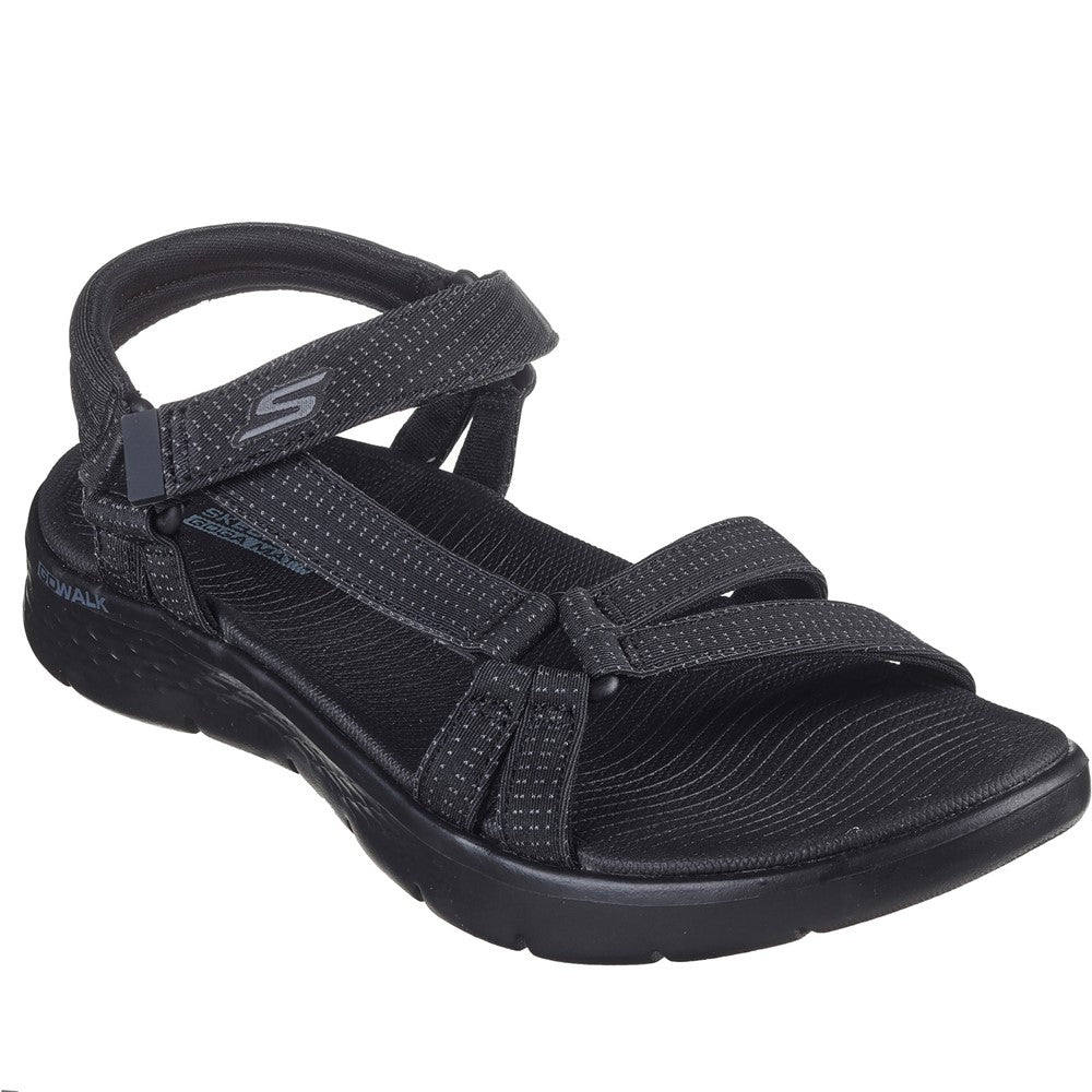 Womens Skechers GO WALK Flex Sublime Sandal Black – Brantano