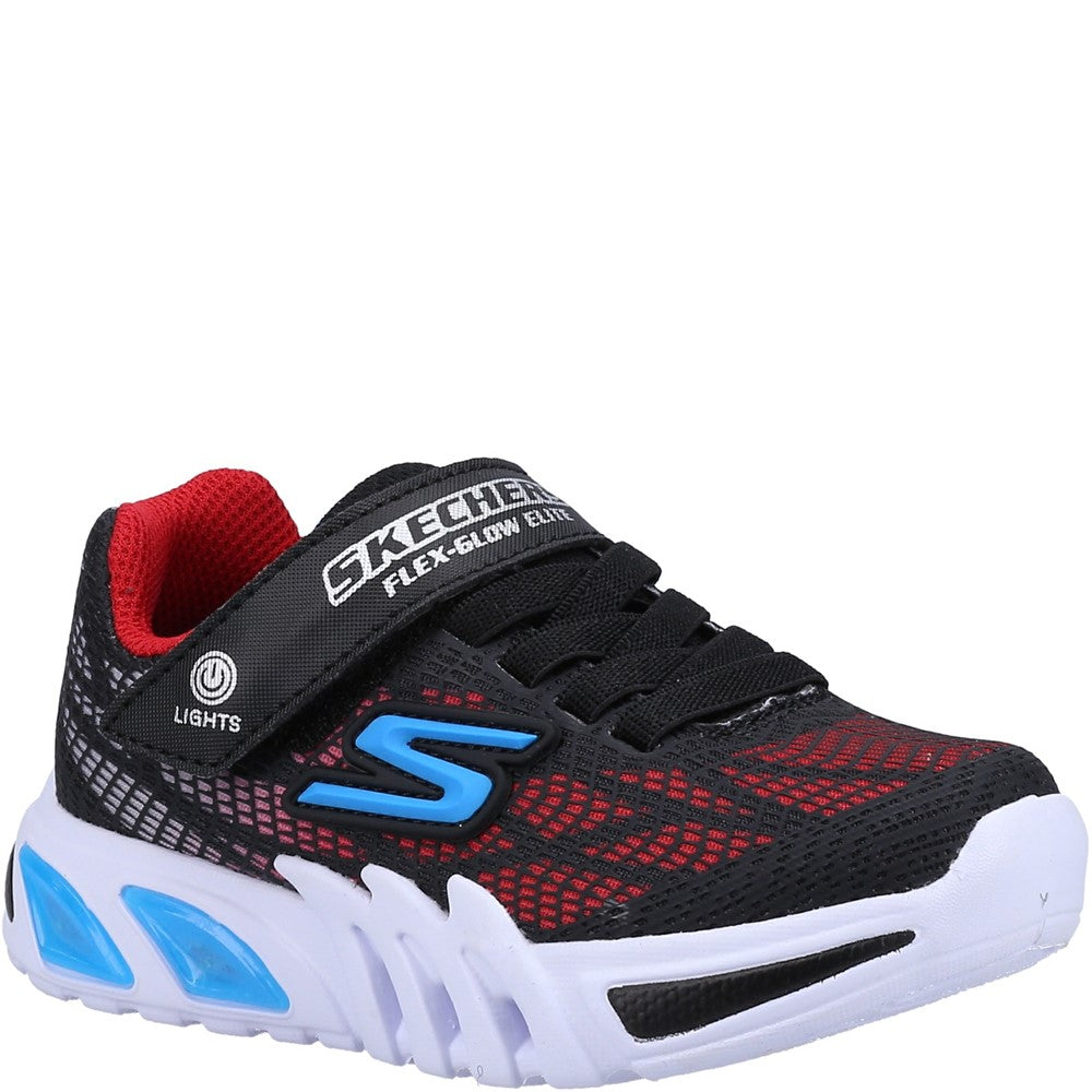 Boys Skechers Flex-Glow Elite Vorlo Trainers Black – Brantano