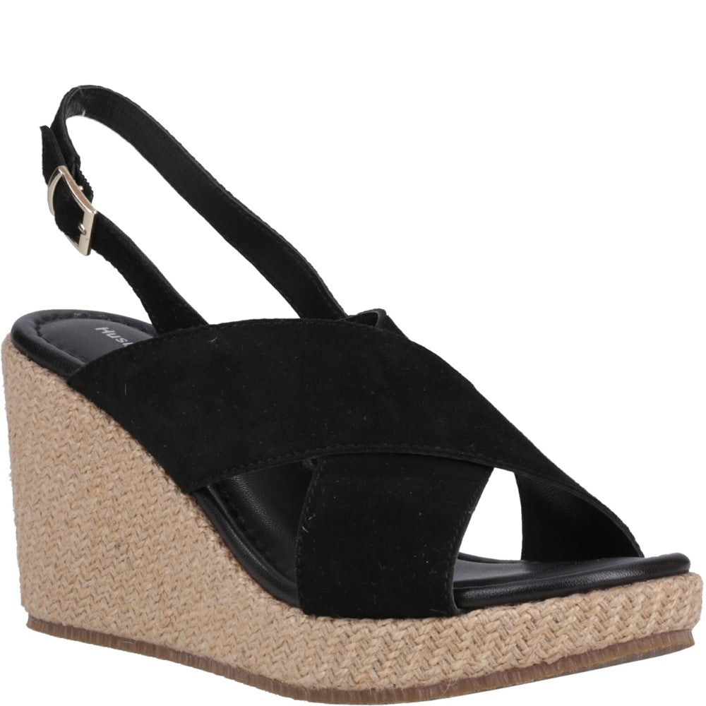 Womens Hush Puppies Perrie Wedge Sandal Black – Brantano