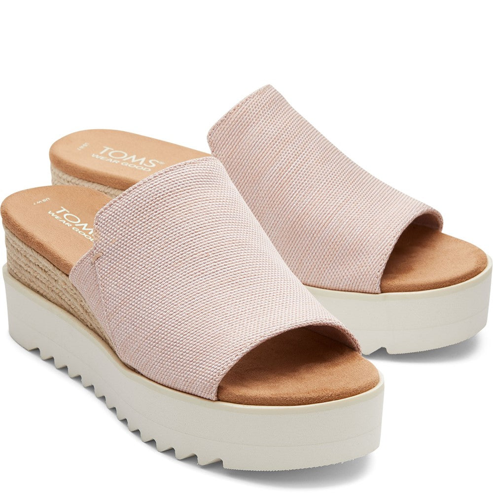 Womens TOMS Diana Mule Pink – Brantano