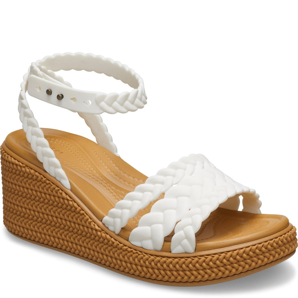 Womens Crocs Brooklyn Wedge Off White – Brantano