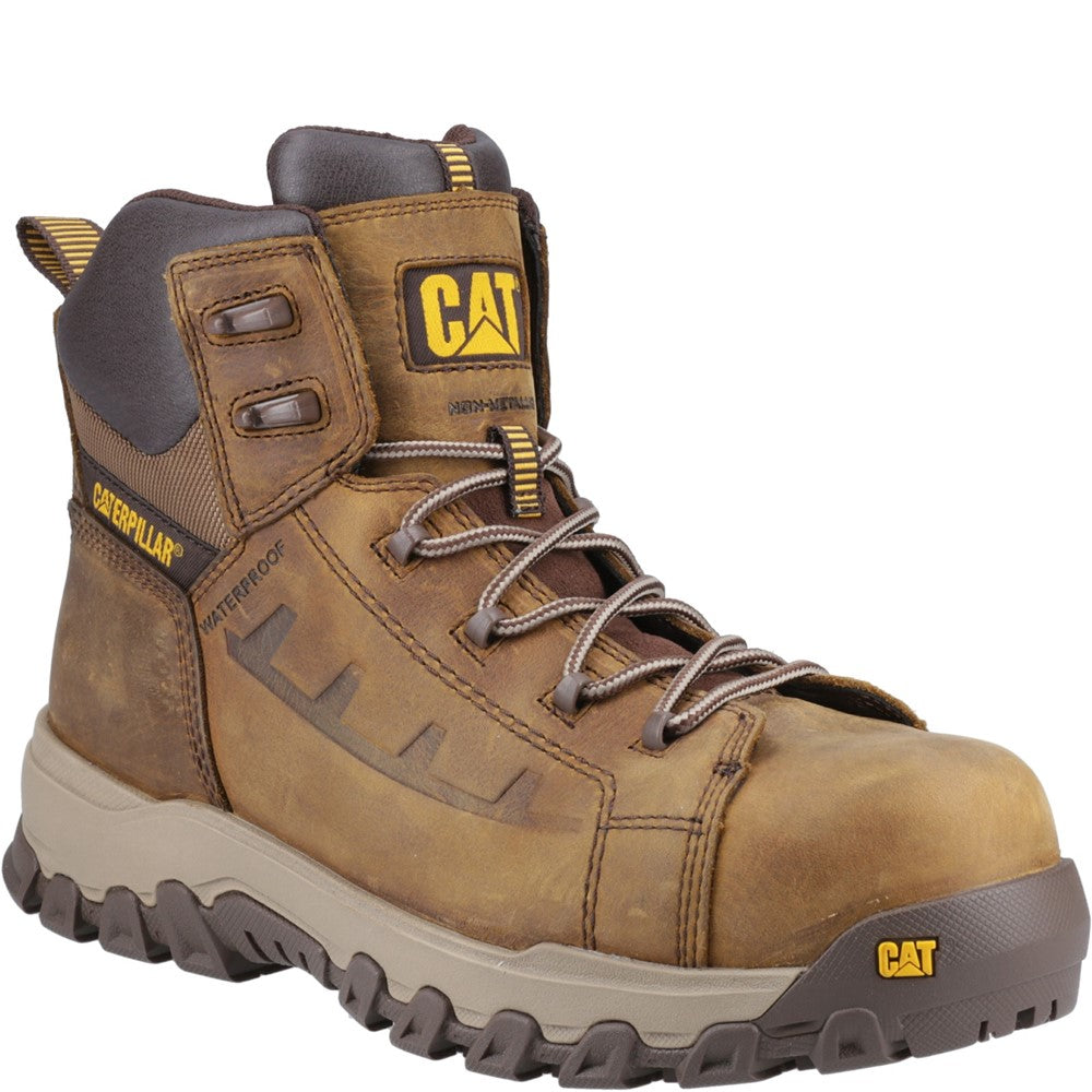 Mens Caterpillar Threshold Rebound Safety Boot Brown – Brantano