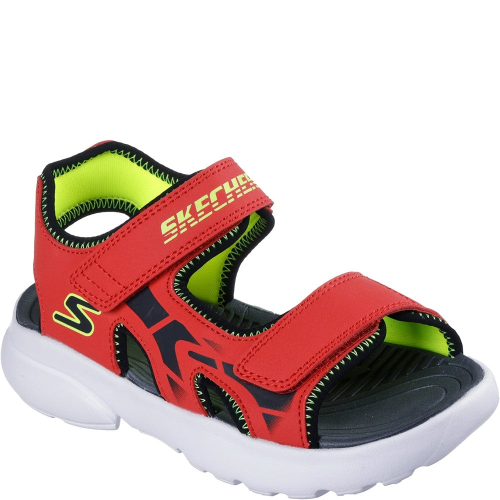 Boys Skechers Razor Splash Aqua Buddies Sandal Red – Brantano
