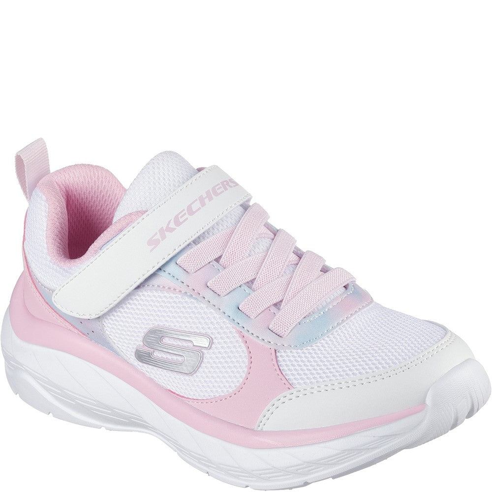 Girls Skechers Boundless Watercolour Blur Trainer White – Brantano