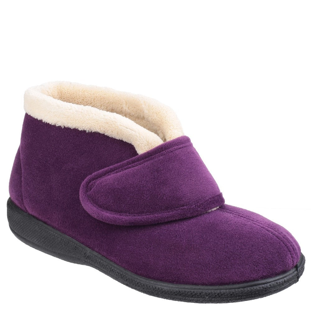 Womens Fleet & Foster Levitt Bootie Slipper Plum – Brantano