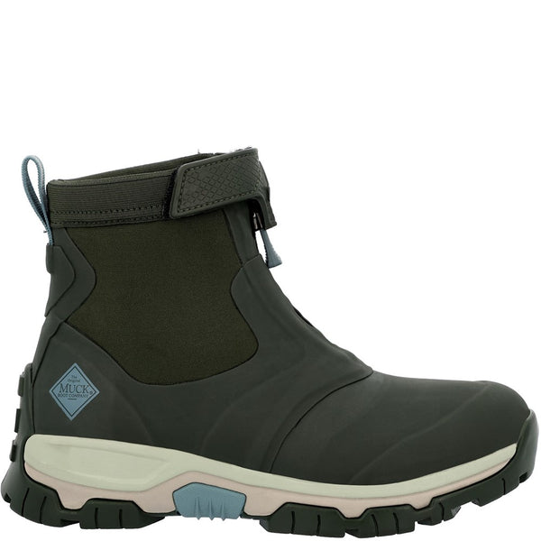 Womens Muck Boots Apex Mid Zip Wellington Moss | Brantano