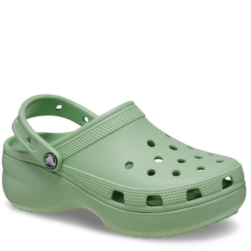 Womens Crocs Classic Platform Clog Green – Brantano