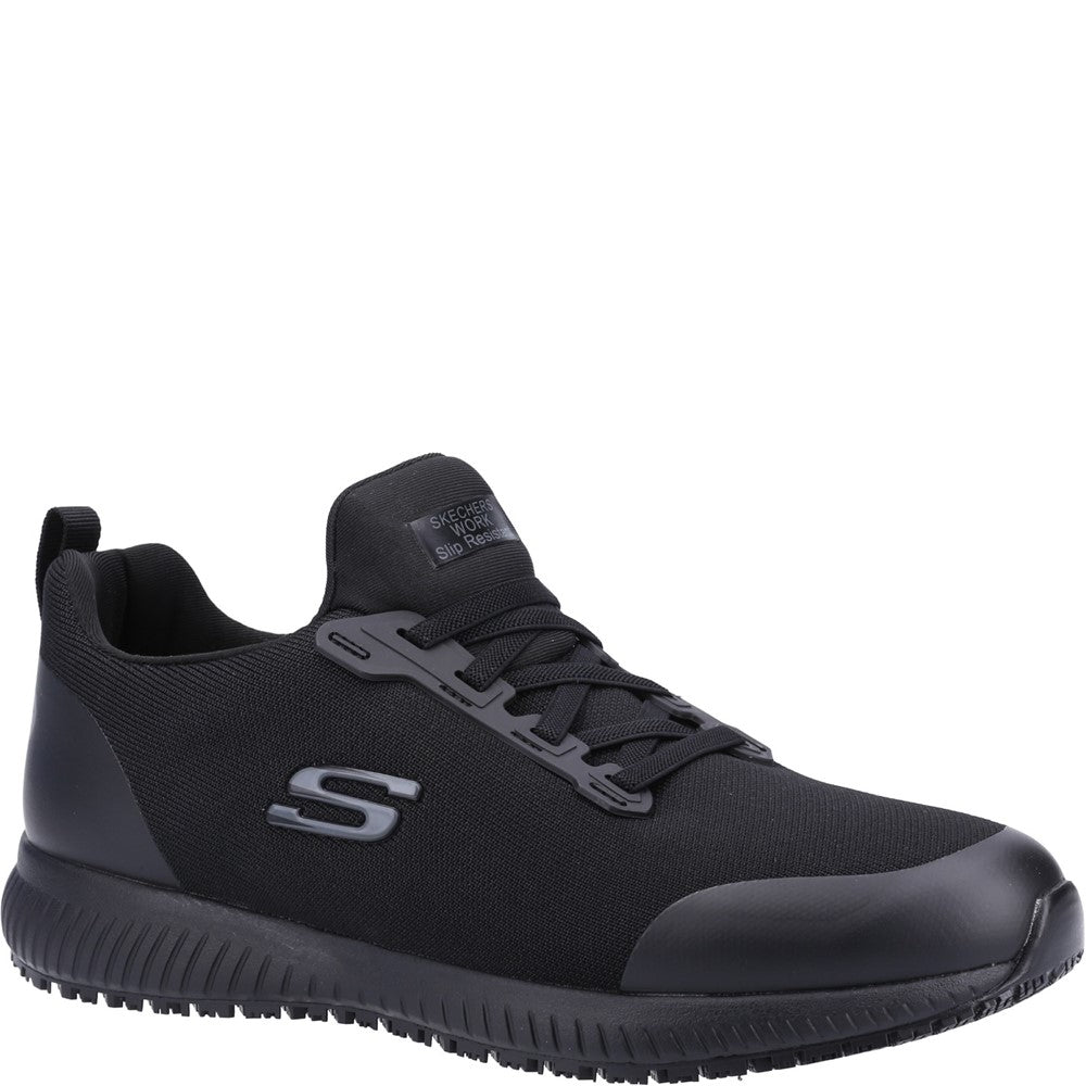 Mens Skechers Workwear Squad SR Myton Occupational Shoe Black – Brantano