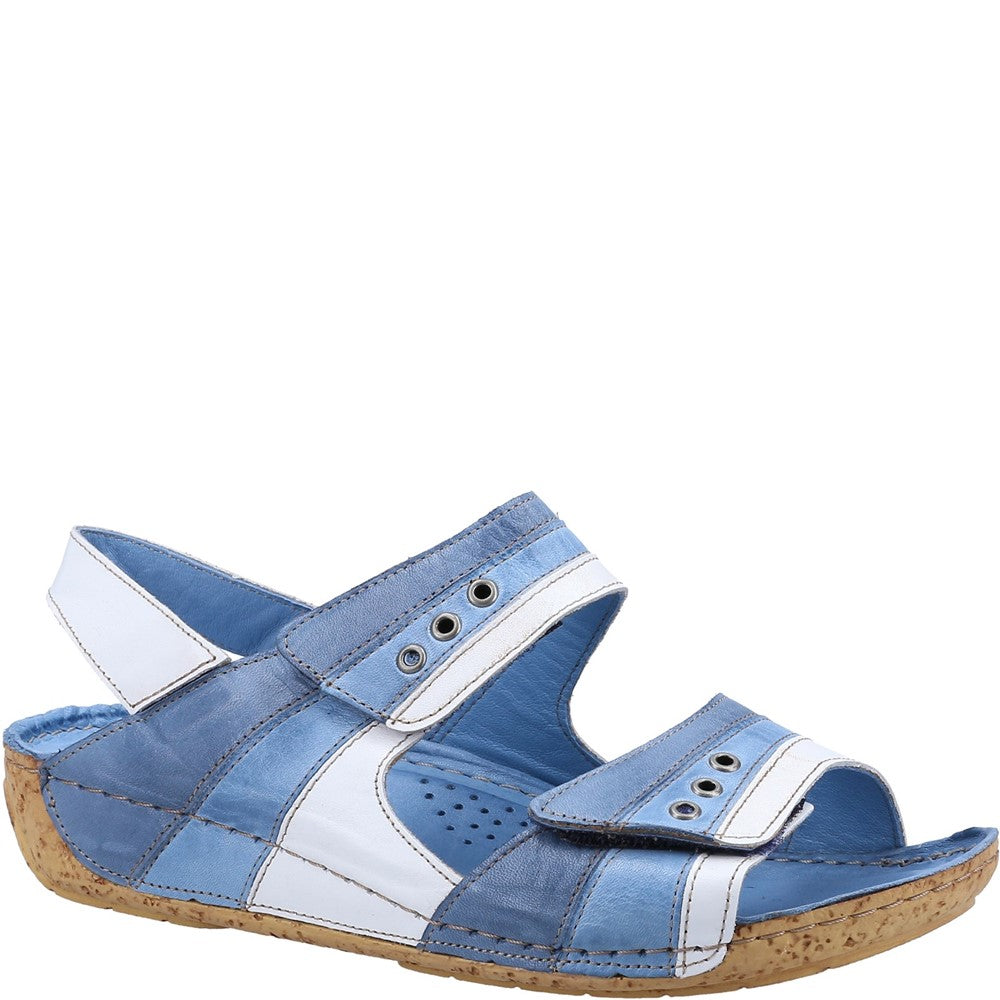 Womens Riva Leon Summer Sandal Blue | Brantano