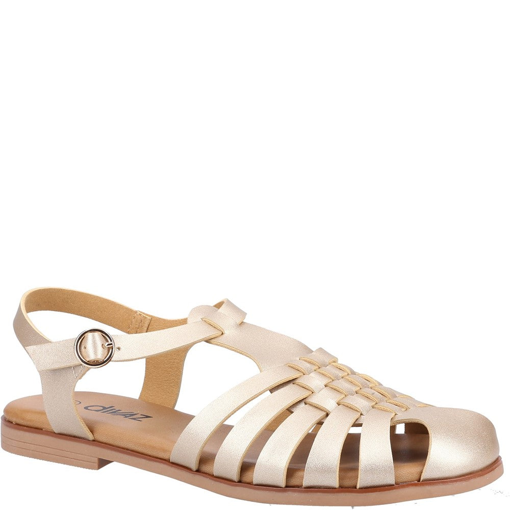 Womens Divaz Gracie Shoes Gold – Brantano