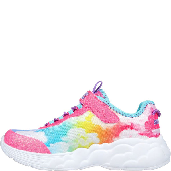 Girls Skechers Rainbow Racers Trainer Pink | Brantano