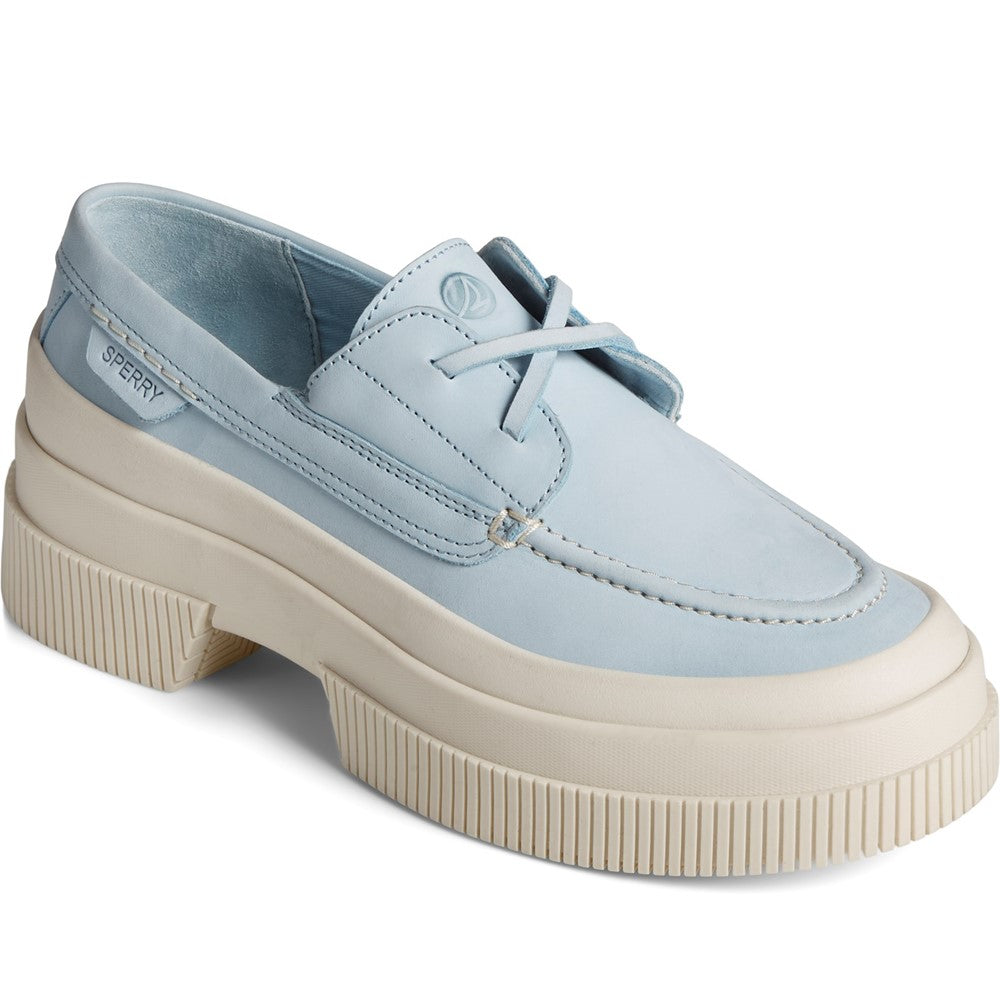 Womens Sperry Platform Boat Shoes Blue – Brantano