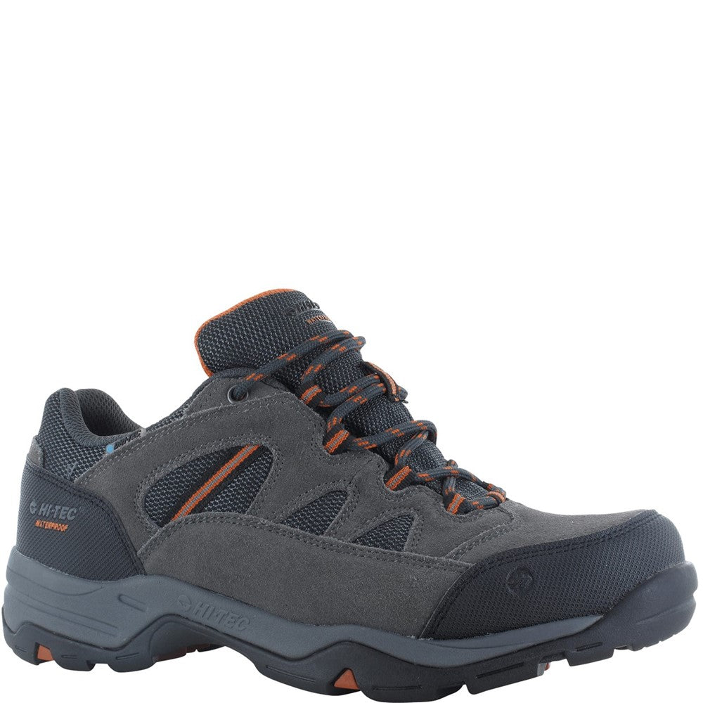 Mens Hi-Tec Bandera II Low Wide Shoes Grey | Brantano